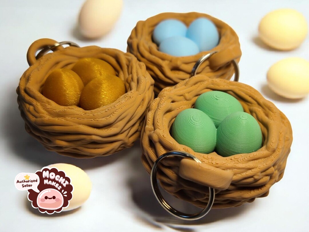 Birds Nest Fidget Toy Clicker - 3D Printed Mechanical Switch, 2.5x2 ...