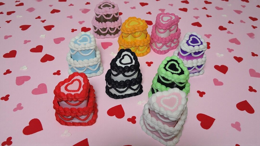 Cake Fidget Toy Clicker – 3D Printed With Mechanical Switch, Mini ...