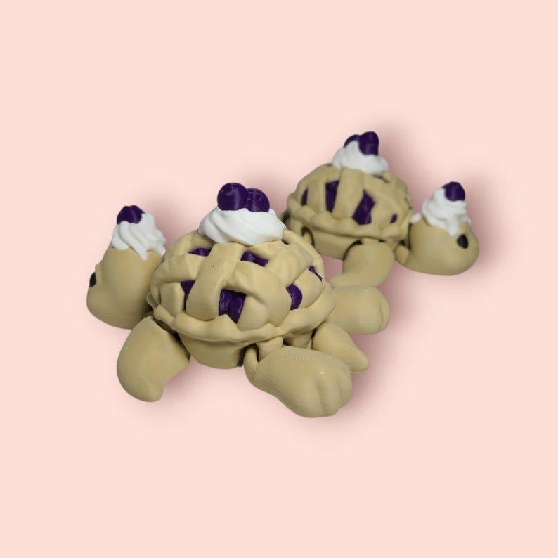 Blueberry Pie Turtle - 3D Printed Articulated Turtle - Etsy
