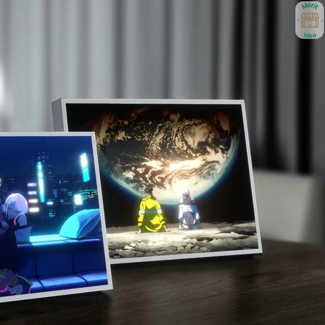 Anime Cyberpunk LED Night Light – HD Photo Frame With USB Plug ...
