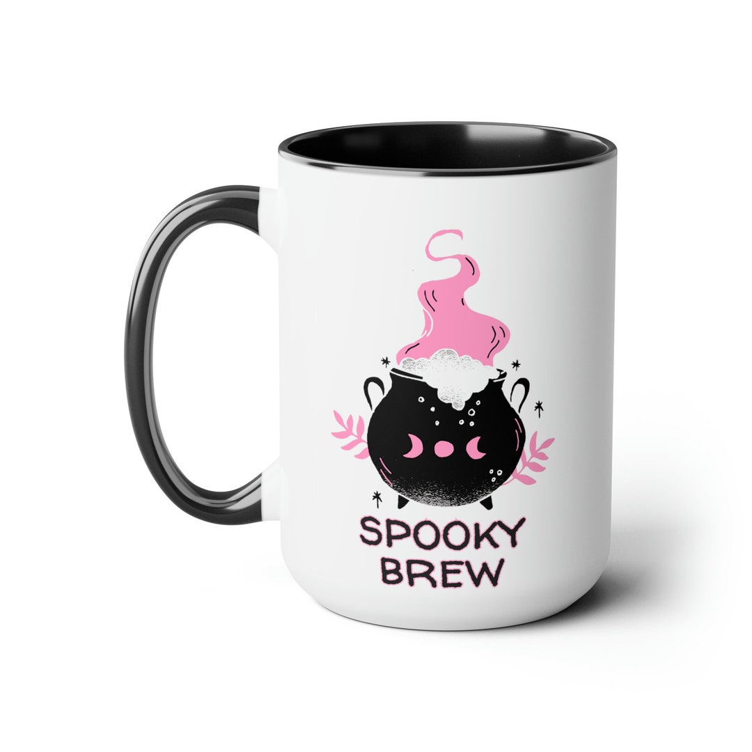 Spooky Brew Coffee Cup Witch's Cauldron Brew Coffee Tea - Etsy