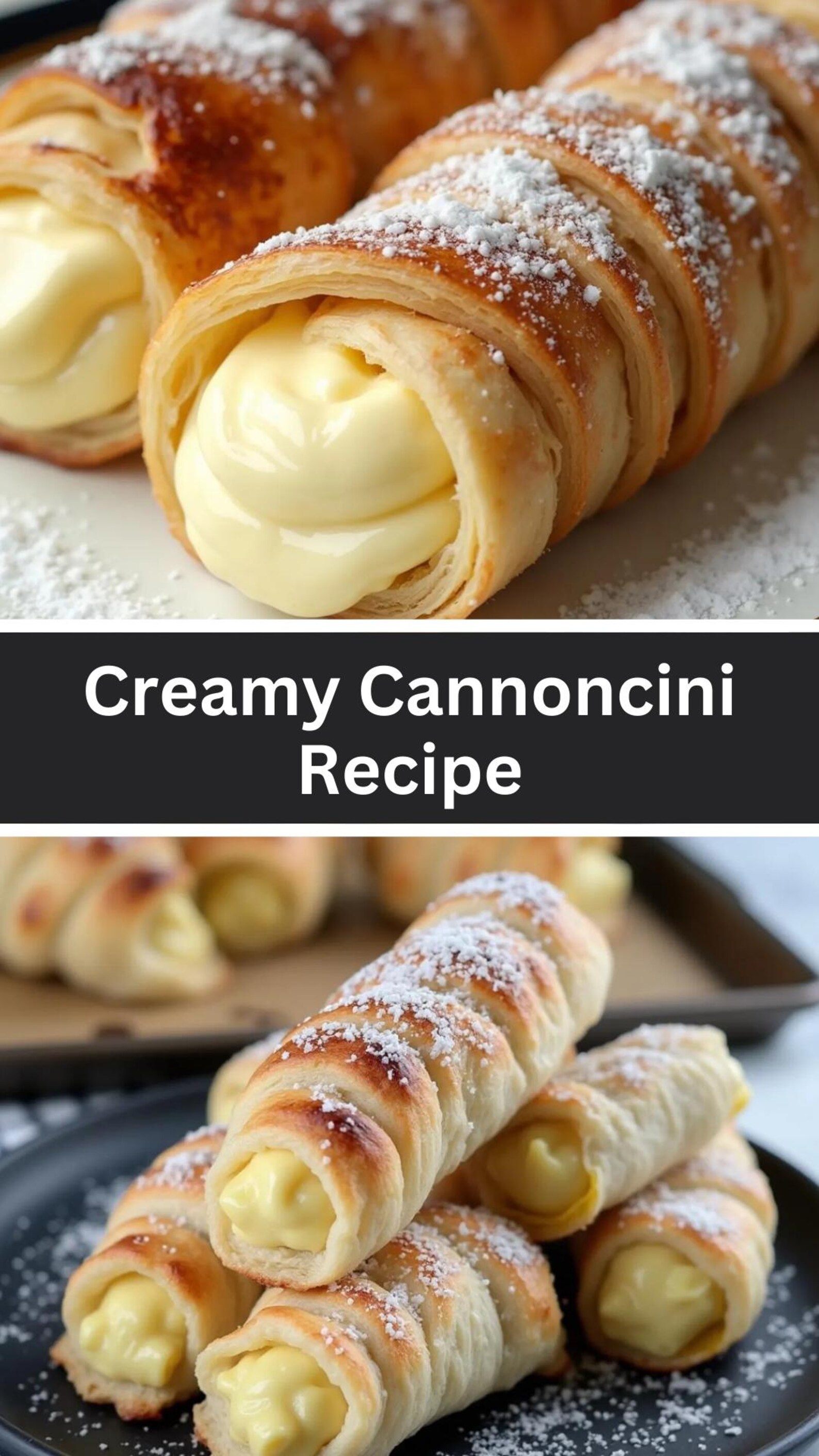 Creamy Cannoncini Recipe Instant Download Flaky & Creamy Pastry Treat ...