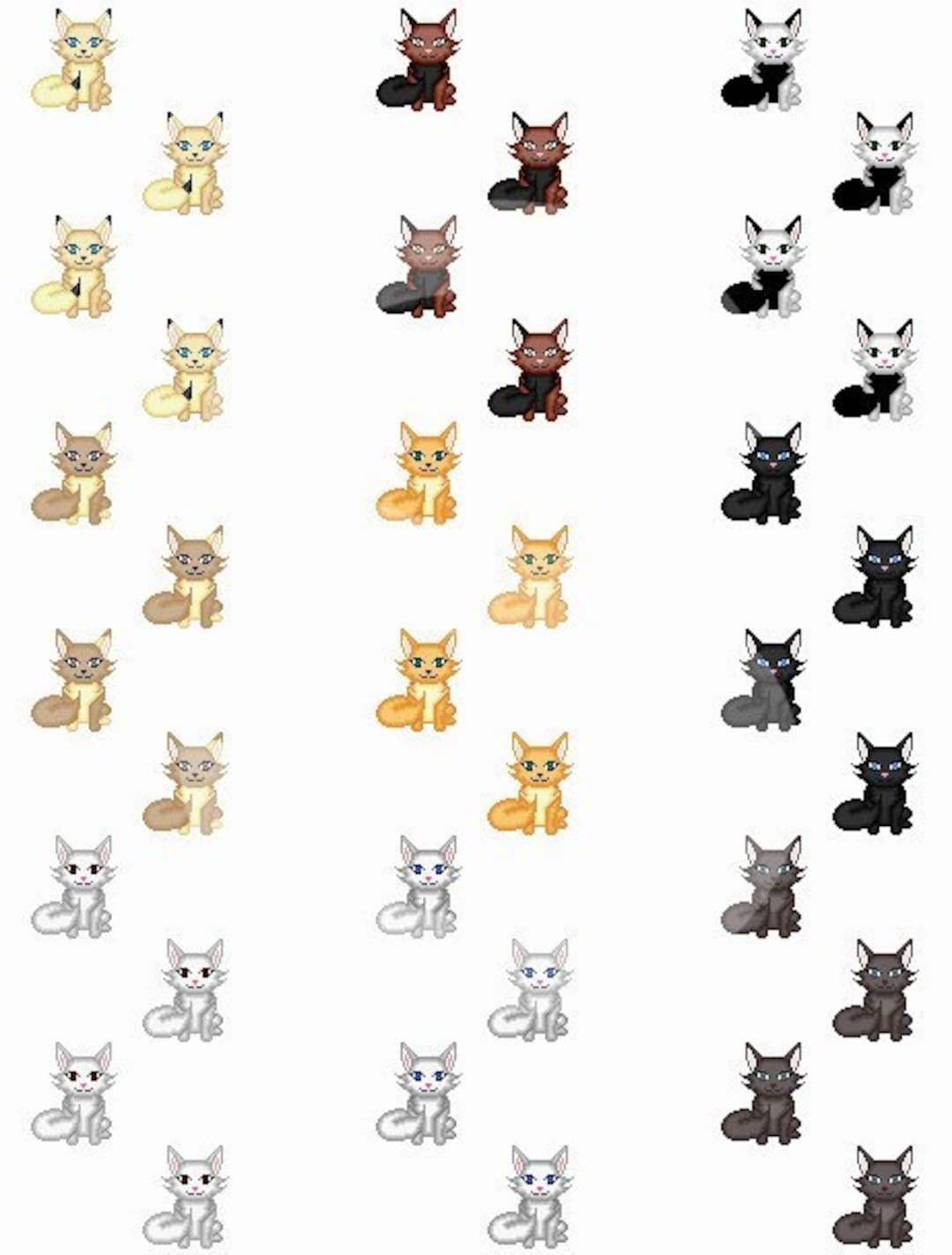 Happy Kittens Sticker Sheet - Printable - Etsy