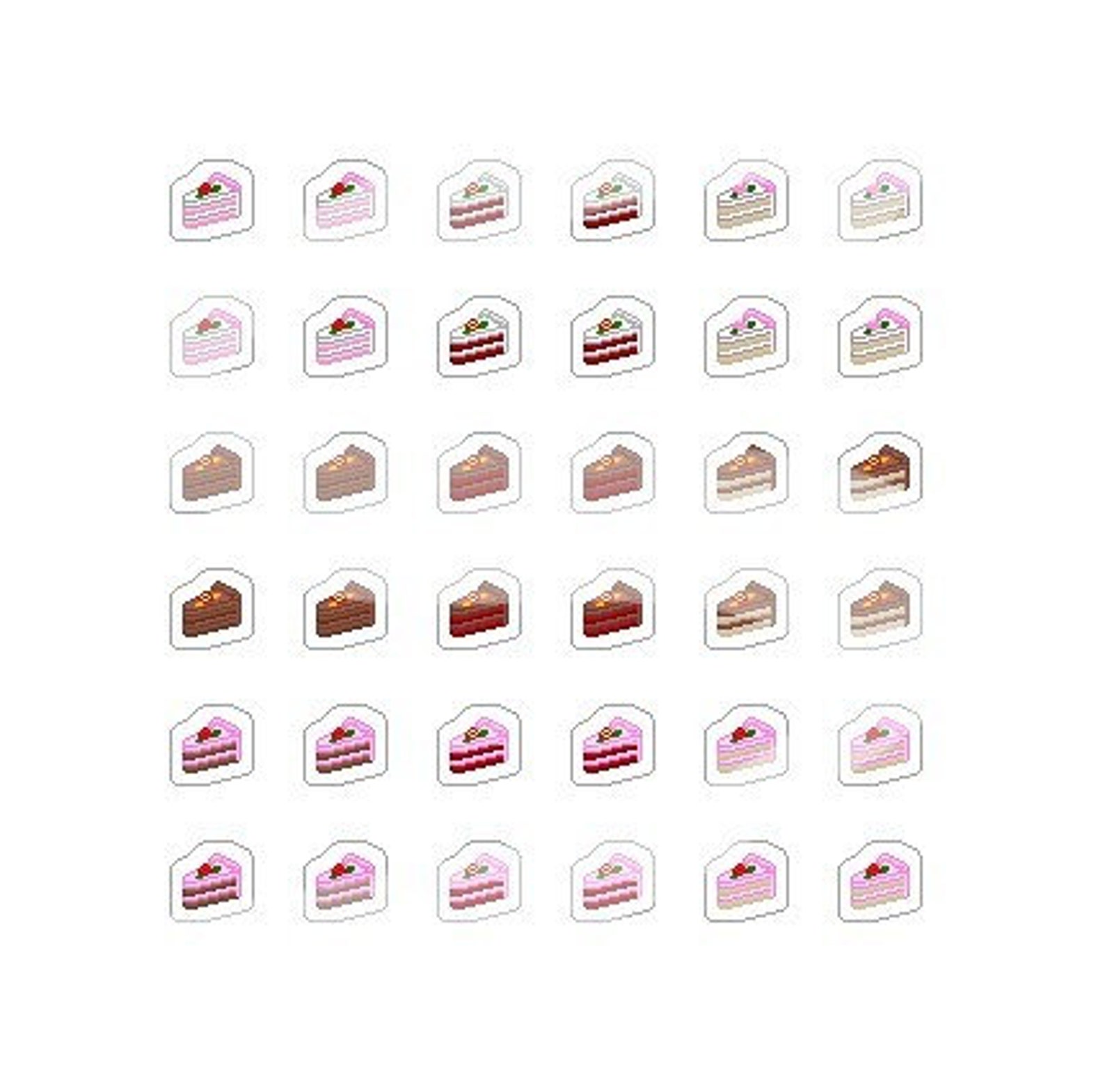 Cake Slices Sticker Sheet - Printable - Etsy