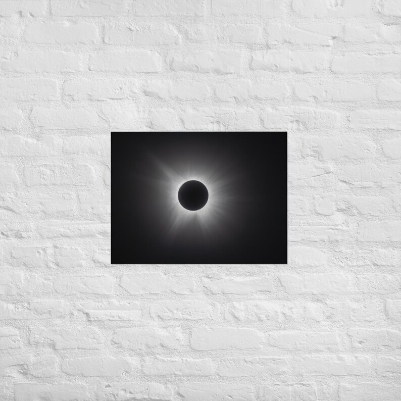 Full Solar Eclipse Poster - Etsy