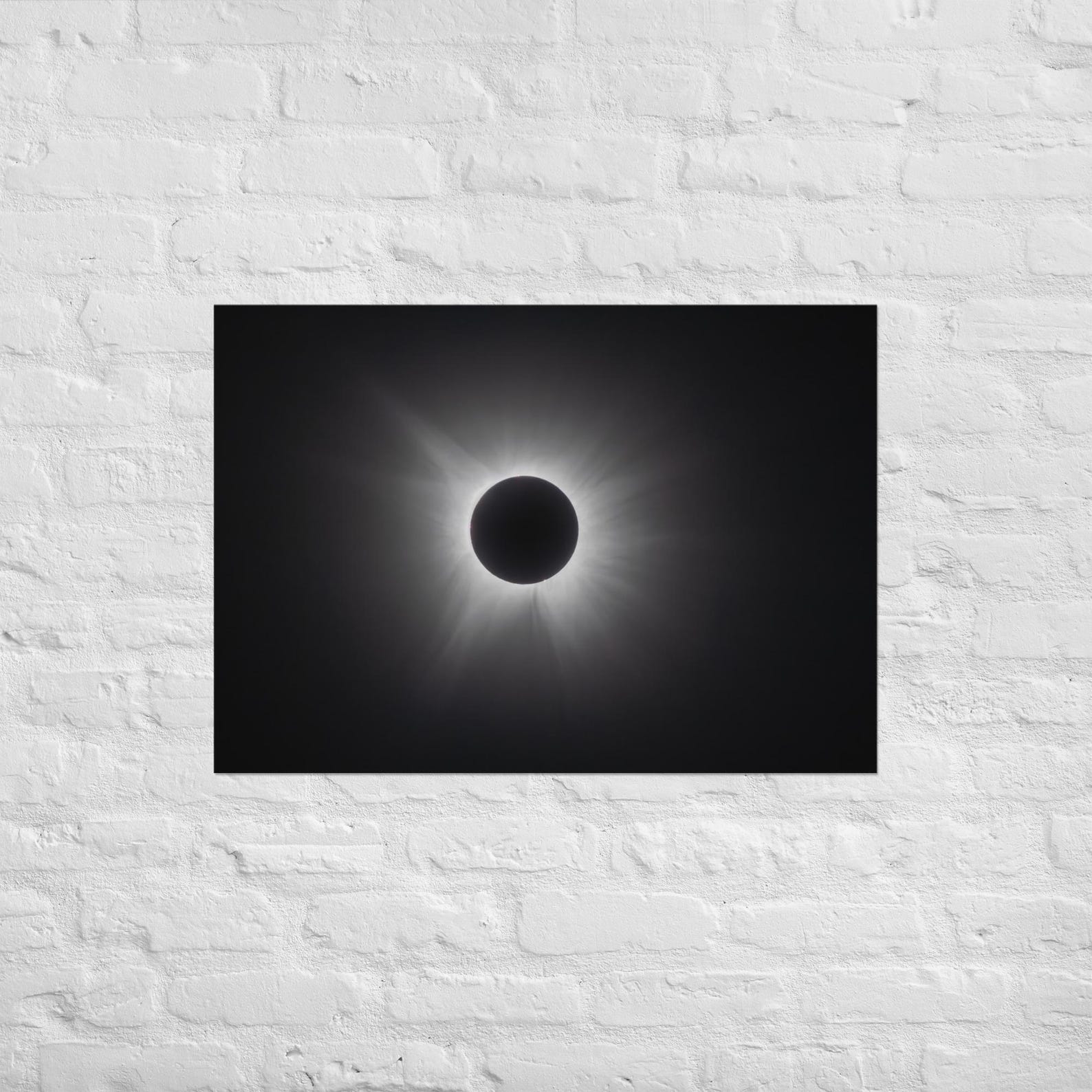 Full Solar Eclipse Poster - Etsy