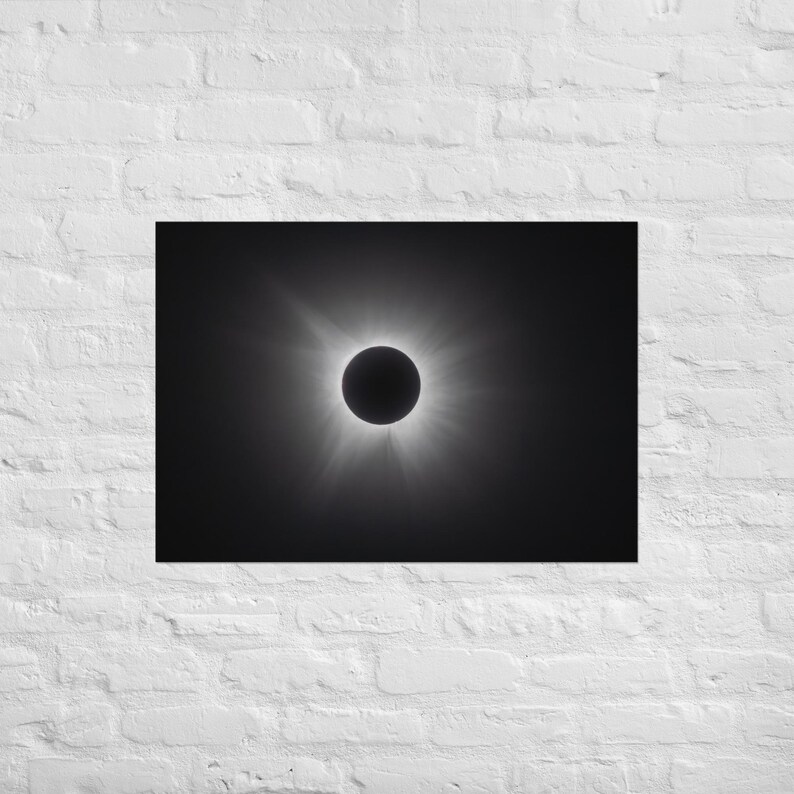 Full Solar Eclipse Poster - Etsy
