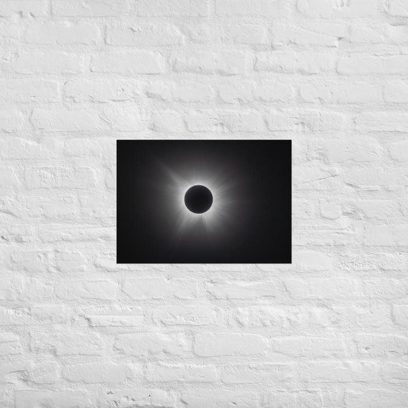 Full Solar Eclipse Poster - Etsy