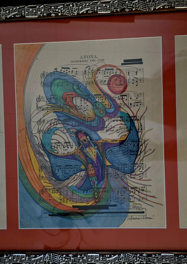 Fine Art Native American Ledger Dancers - Etsy