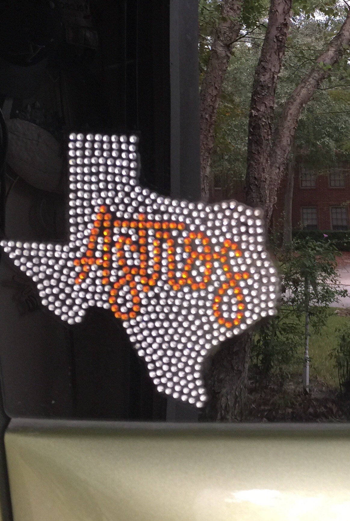 Houston Astros Texas Filled Rhinestone Car Decal | Etsy