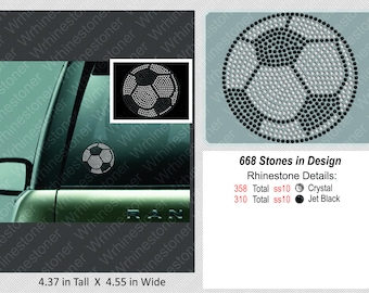 Glitter Soccer Ball Decal, Soccer Ball Car Decal, Soccer Ball Sticker ...