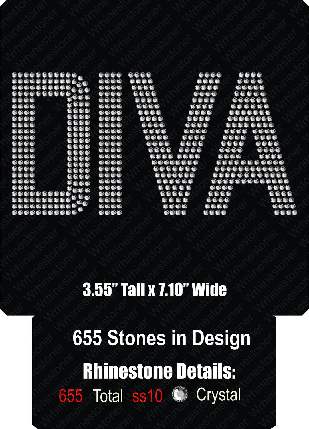 Instant Download Rhinestone SVG File Diva; Diva Download; Diva Svg File; Svg Download; Svg File ...