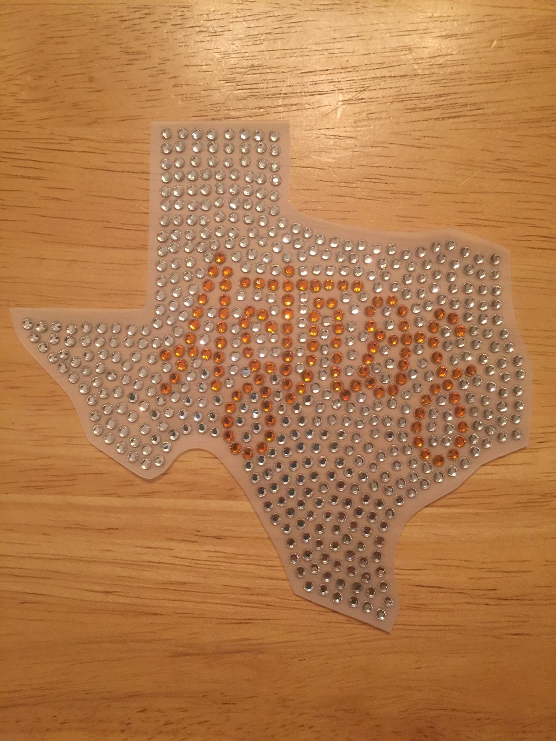 Houston Astros Texas Filled Rhinestone Car Decal | Etsy