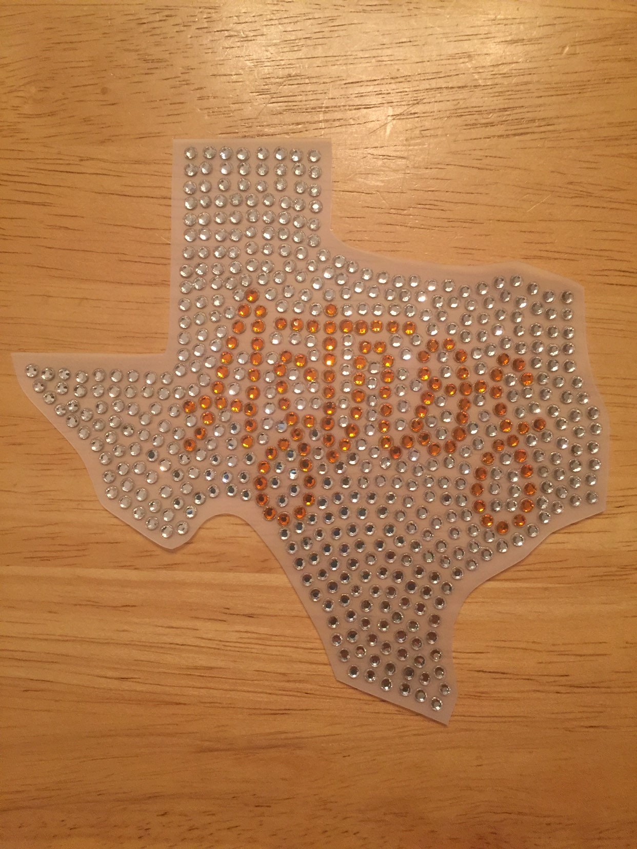 Houston Astros Texas Filled Rhinestone Car Decal | Etsy
