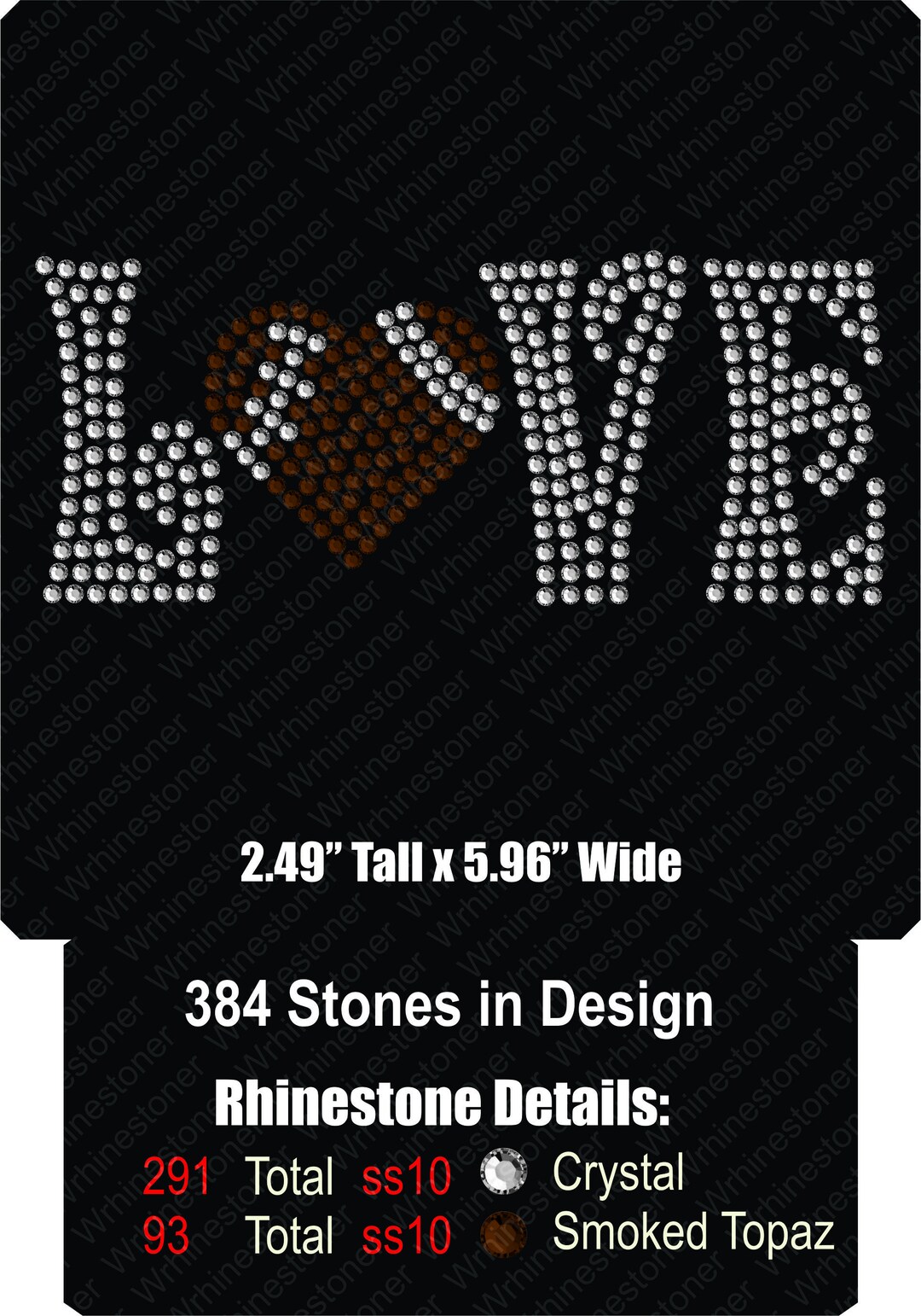 Love Football Rhinestone Template: SVG, Cricut, EPS (digital Download ...