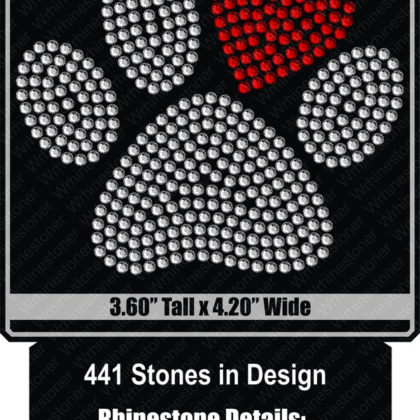 Rhinestone Paw Prints - Etsy
