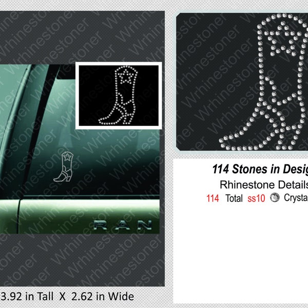 Cowboy Boot Decal - Etsy