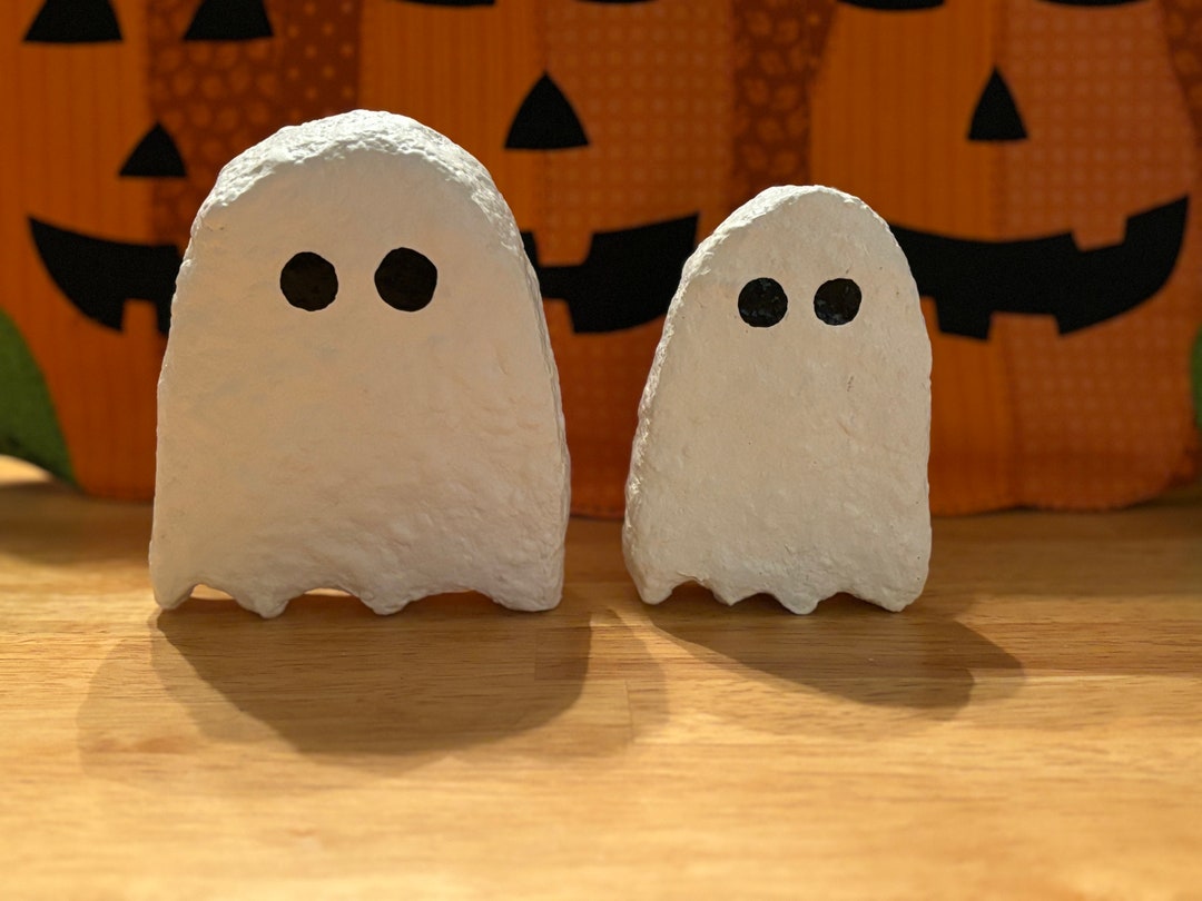 Paper Mache Ghosts II Set of 2; Paper Mache; Ghost; Papier Mache Ghost ...