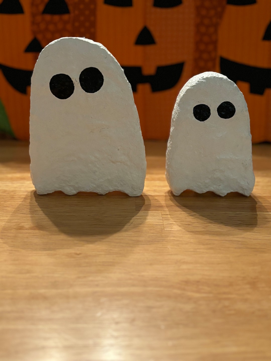 Paper Mache Ghosts Set of 2; Paper Mache; Ghost; Papier Mache Ghost ...