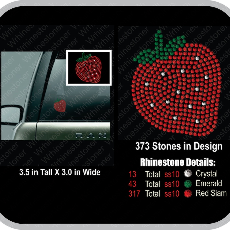 Strawberry Decals - Etsy