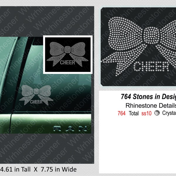 Cheer Bow Decal - Etsy