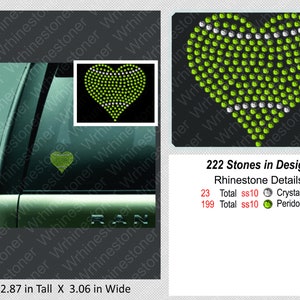 Mini Heart Sport Balls Rhinestone Car Decals Rhinestone Decals Sport ...