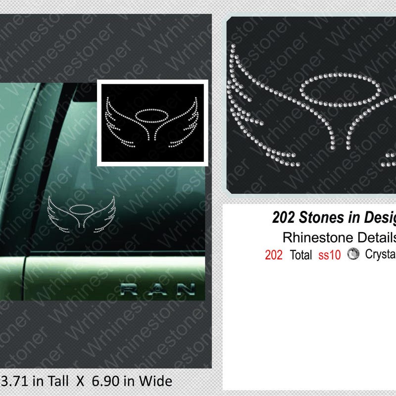 Rhinestone Angel - Etsy