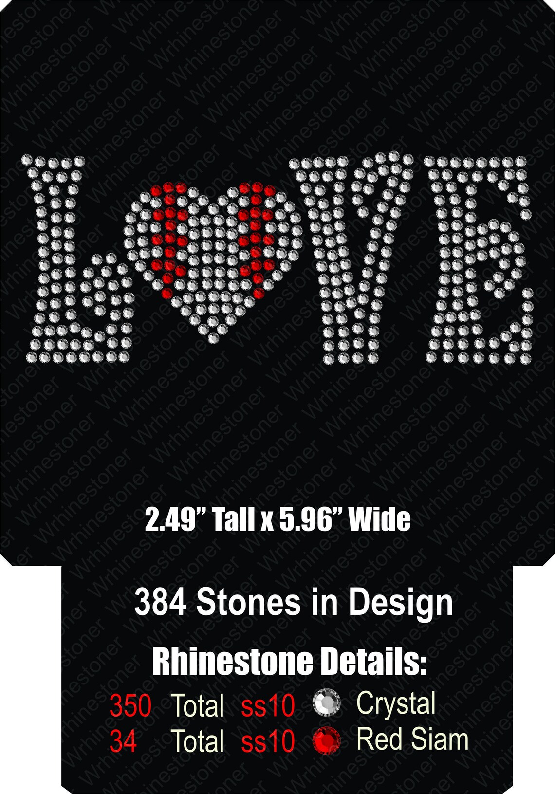 Love Baseball Rhinestone Template: SVG, Cricut, EPS (digital Download ...