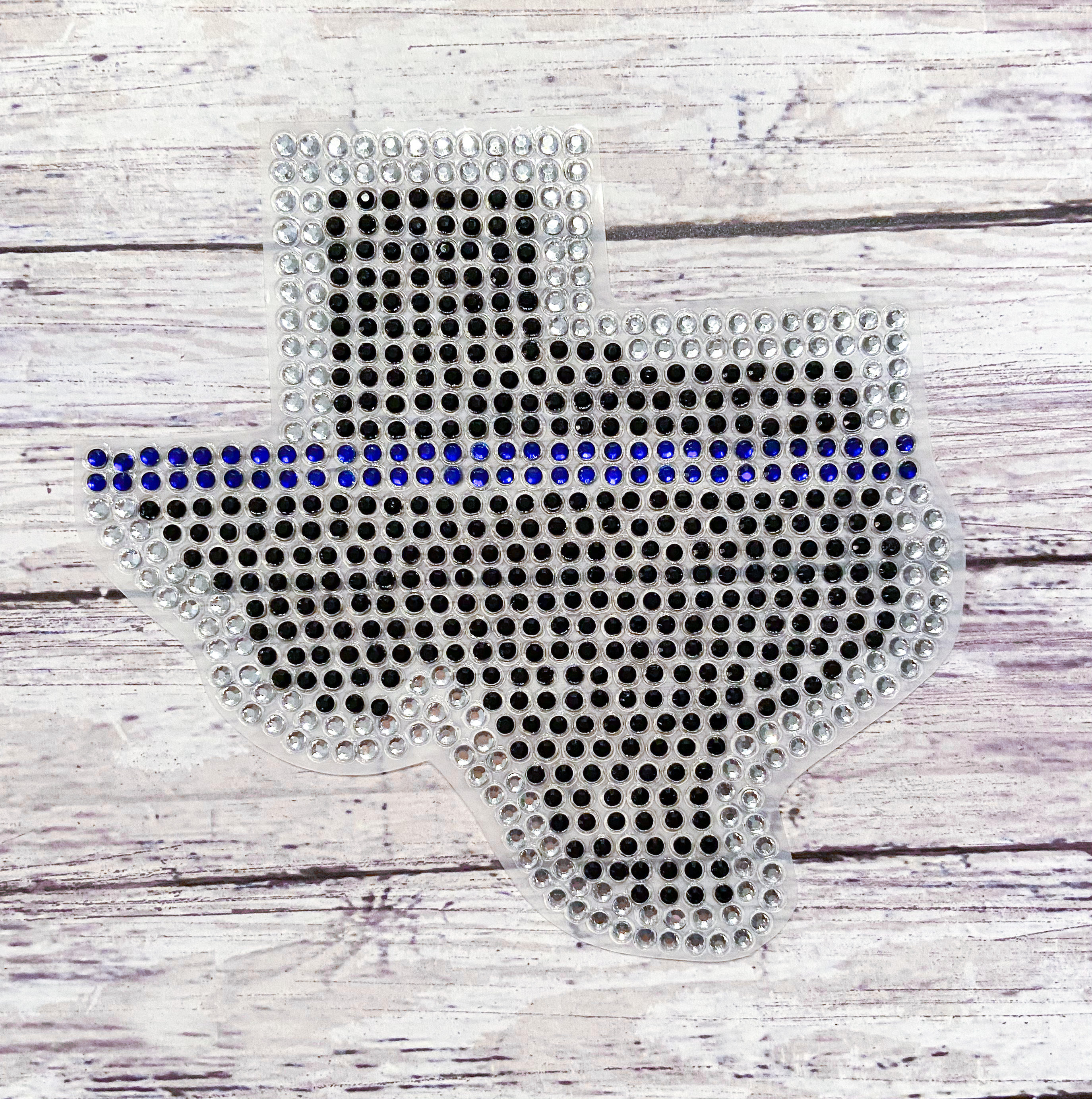 Thin Blue Line Texas Rhinestone Car Decal - Etsy