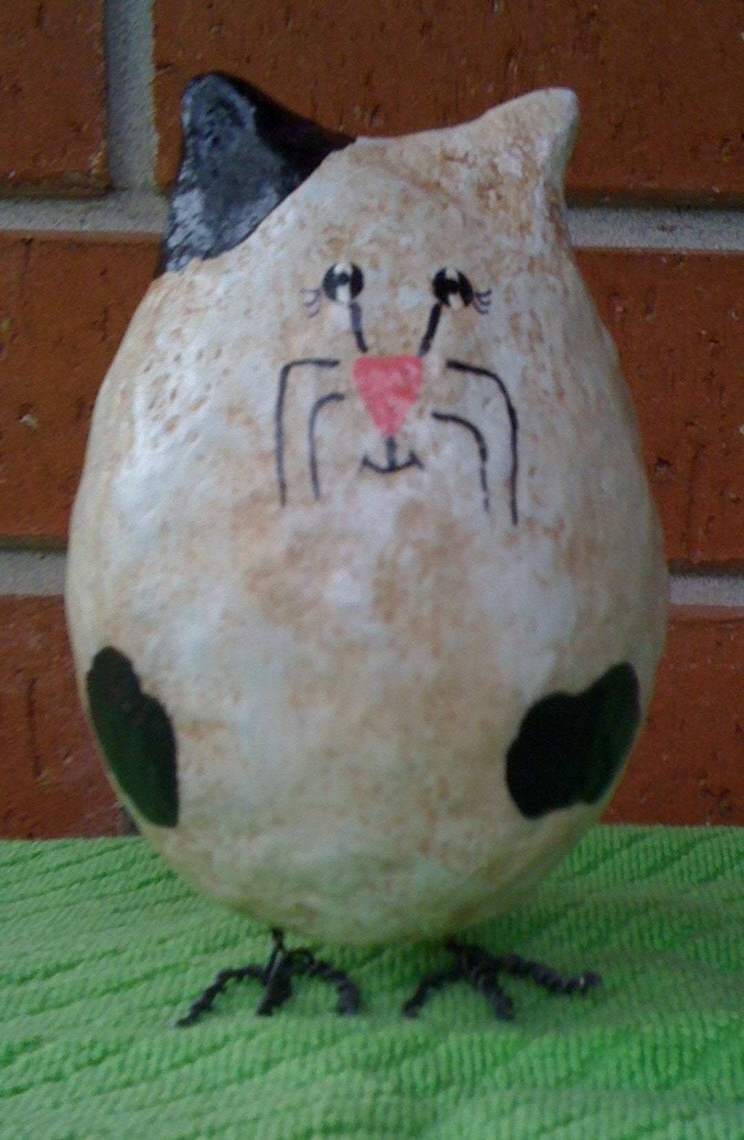 Paper Mache Cat Crazy Critter; Papier Mache; Papier Mache Cat; Paper ...