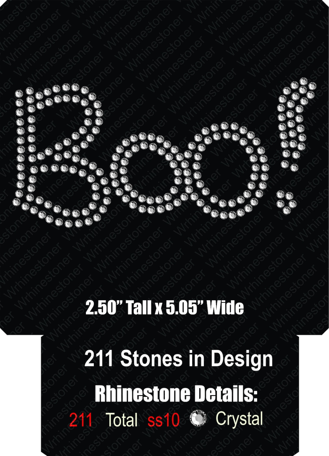 Instant Download File Boo Boo File Download Rhinestone Boo Template ...