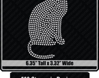 Rhinestone Cat Svg - Etsy