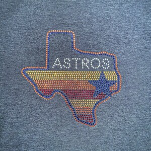Houston Astros Rhinestone Shirt for Women - Etsy