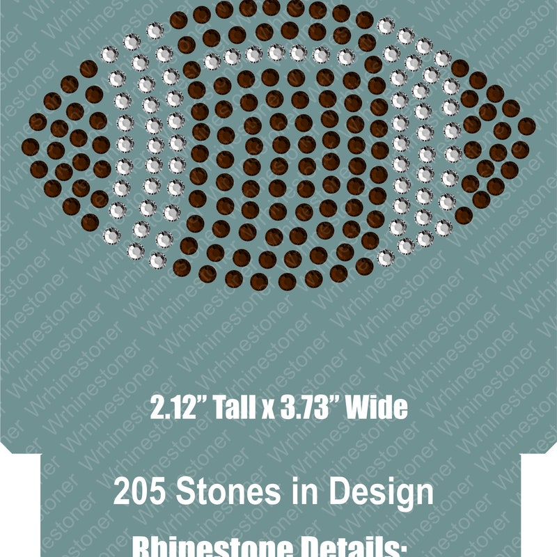 Rhinestone Football - Etsy