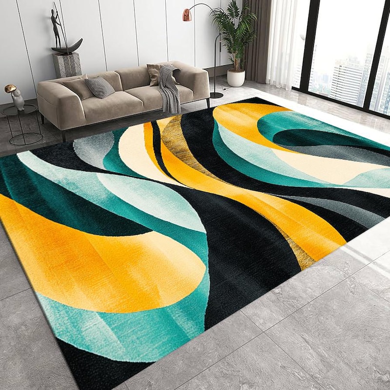 Teal Yellow Grey - Etsy