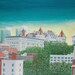 Sunset View of Downtown Albany - 14 X 28 Fine Art Canvas Print, New ...