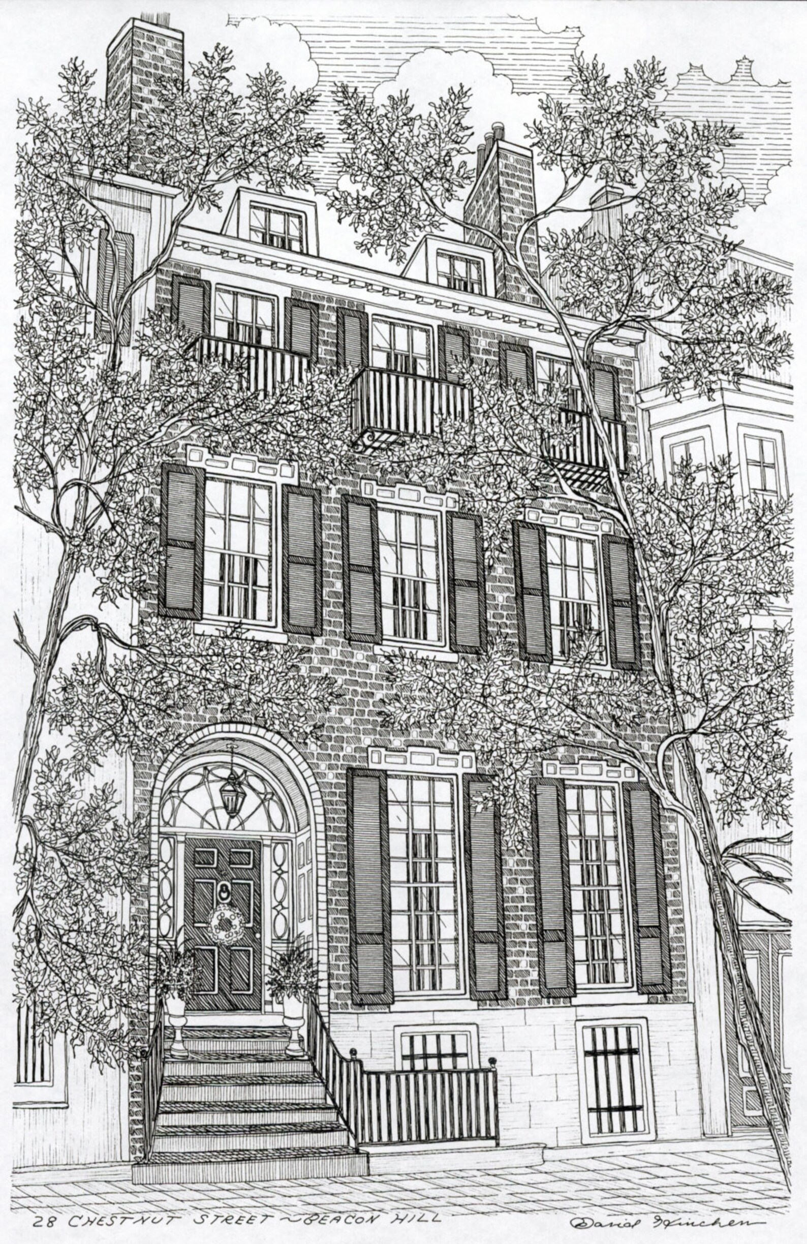 Custom Pen and Ink House Portrait (10 X 15) - Etsy