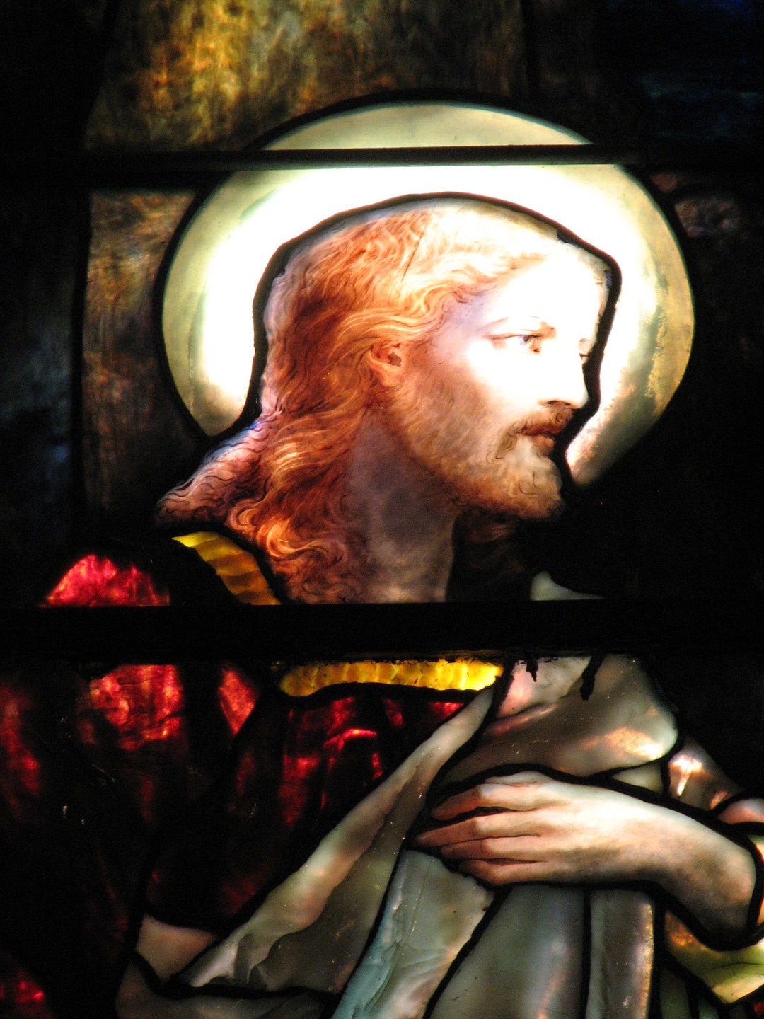 Christ Illuminated Stained Glass Window, Jesus, Wall Art, Home Decor - Etsy