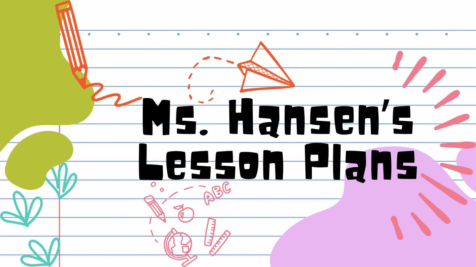 Doodle Lesson Plan Template in Canva Editable Lesson Plan Template ...