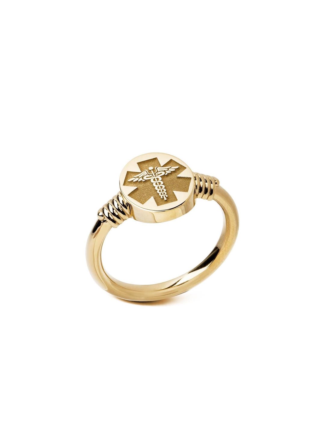Sterling Silver Medical Symbol Signet Ring: Caduceus Jewelry - Etsy