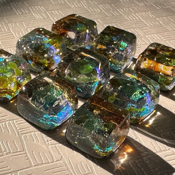 Fused Glass Tiles - Etsy