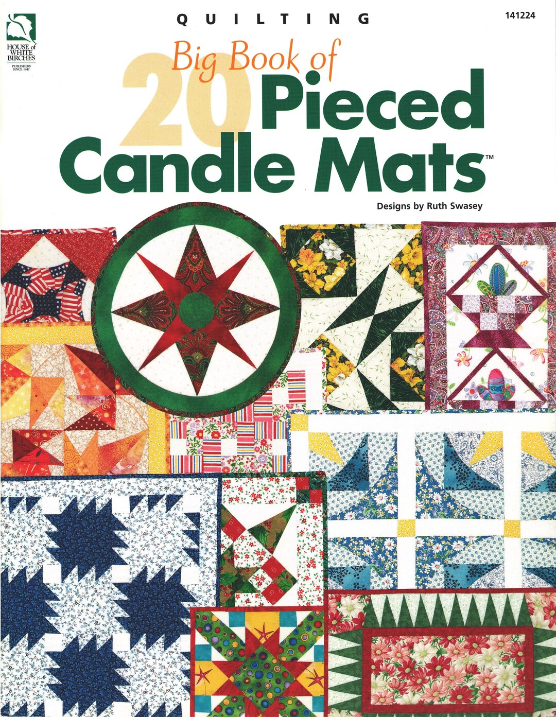 Big Book of 20 Pieced Candle Mats Quilt Pattern Book/quilting/sewing - Etsy