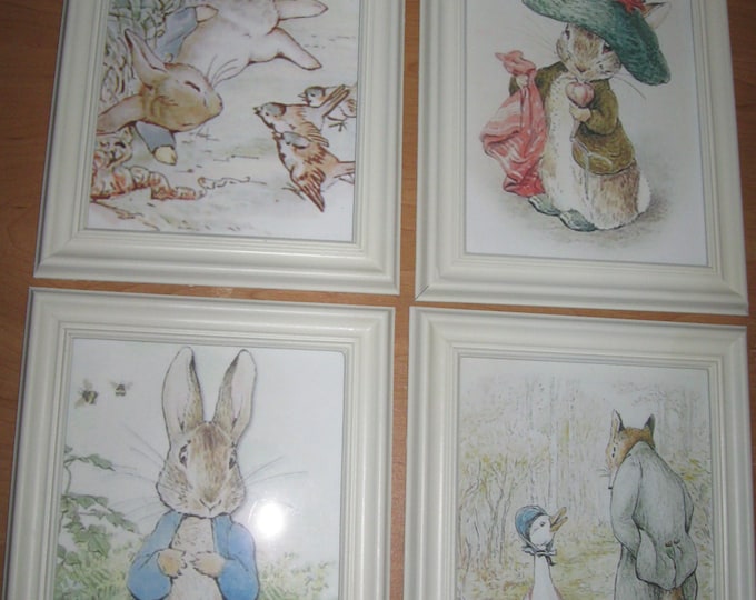 Peter Rabbit and Friends by Beatrix Potter prints Only 4 - Etsy