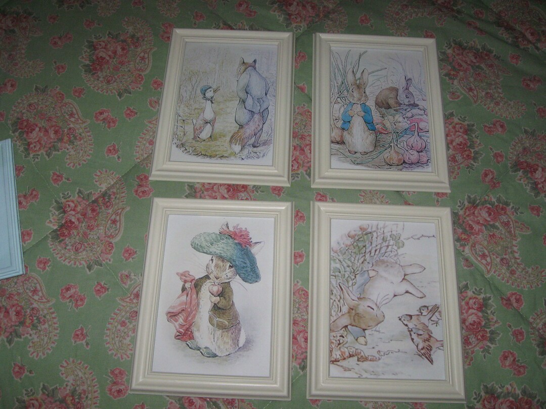 Peter Rabbit and Friends by Beatrix Potter 5 X 7 Framed Prints - Etsy
