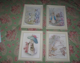Peter Rabbit by Beatrix Potter four Framed Prints - Etsy