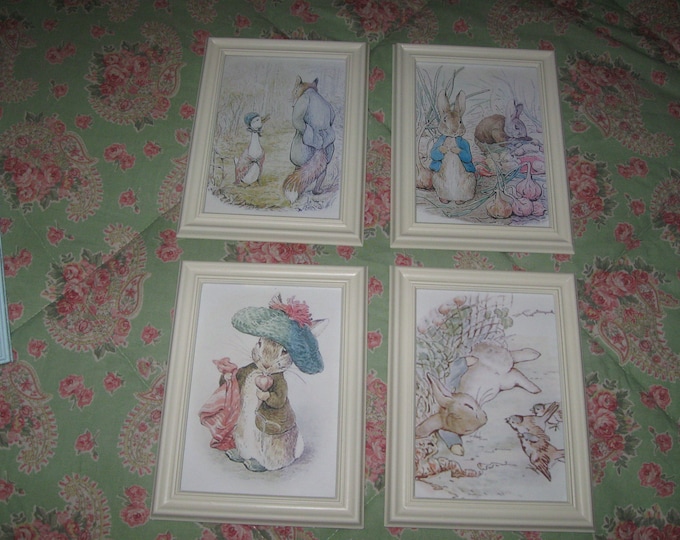 Peter Rabbit and Friends by Beatrix Potter 5 X 7 Framed Prints - Etsy