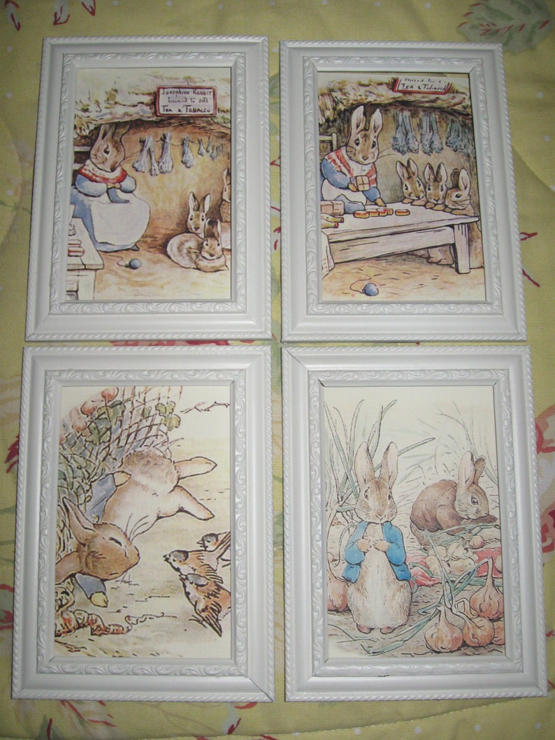 Peter Rabbit by Beatrix Potter Four Framed Prints | Etsy