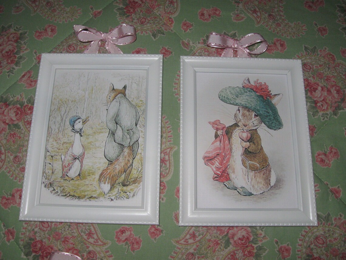 Set of Beatrix Potter Characters Framed Prints | Etsy