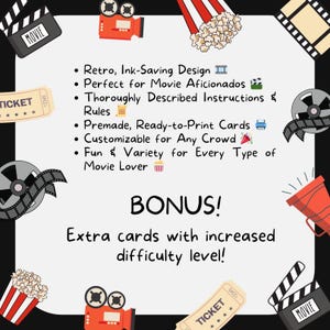 Movie Night Games: Printable Party Pack for Film Lovers – Fun ...