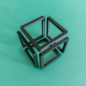 3D Printed Infinity Cube – Modern Geometric Home & Office Decor ...